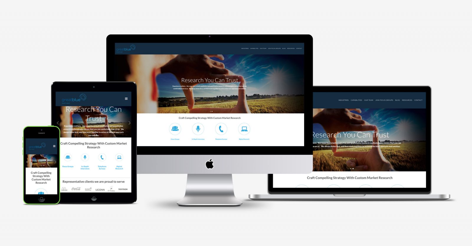 greatblue-research-web-design - ImageWorks, LLC